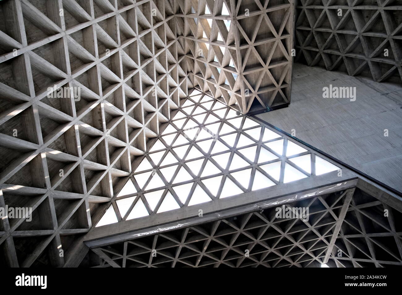 Interior view of the Temple of Monte Grisa, Trieste, Italy Stock Photo ...