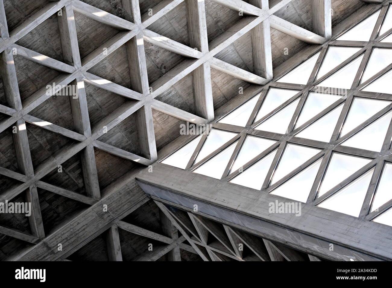 Interior view of the Temple of Monte Grisa, Trieste, Italy Stock Photo ...