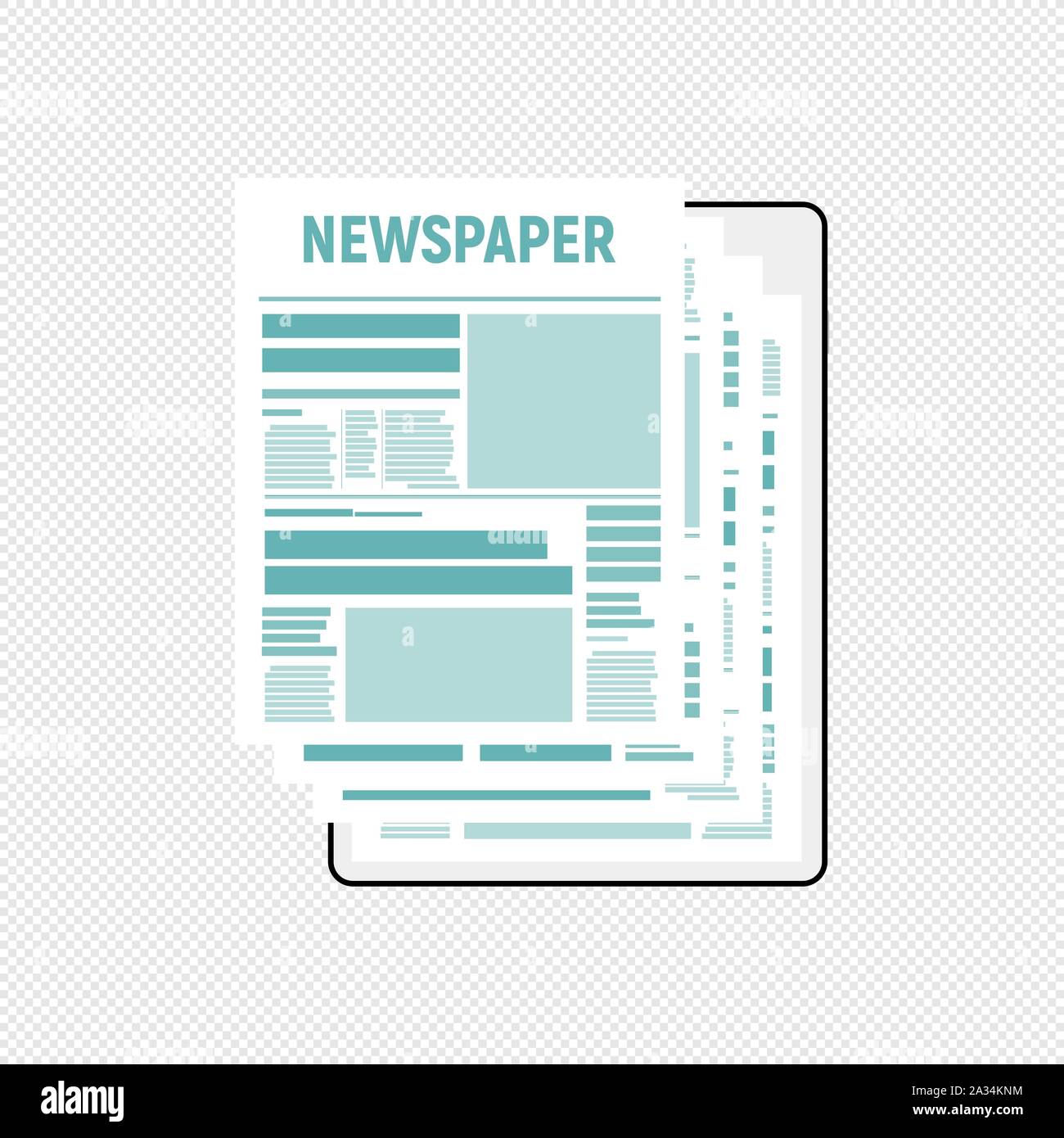 vector article writing design concept, flat style with article news ...