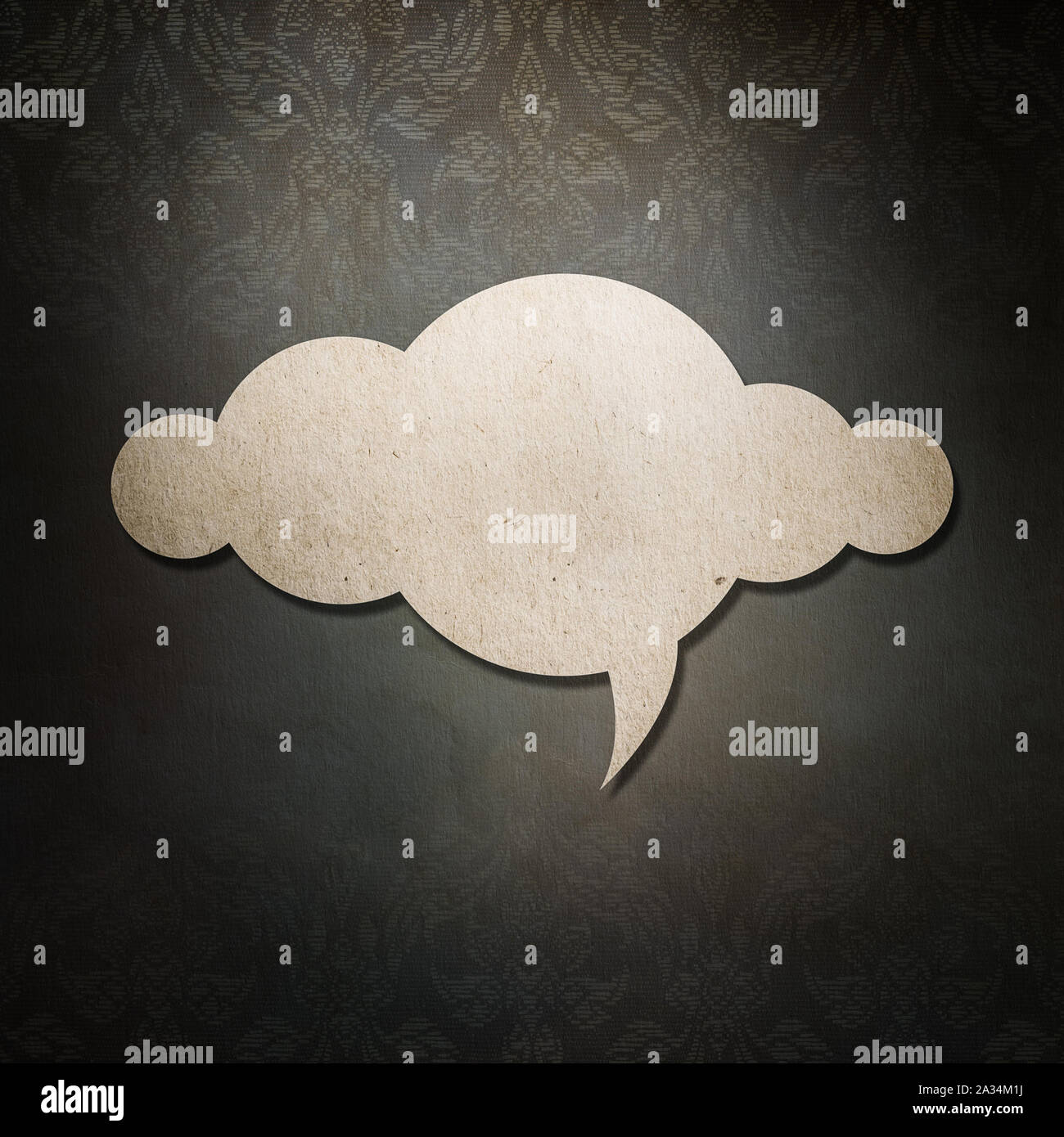 Cloud paper on thai style pattern background for your text Stock Photo ...
