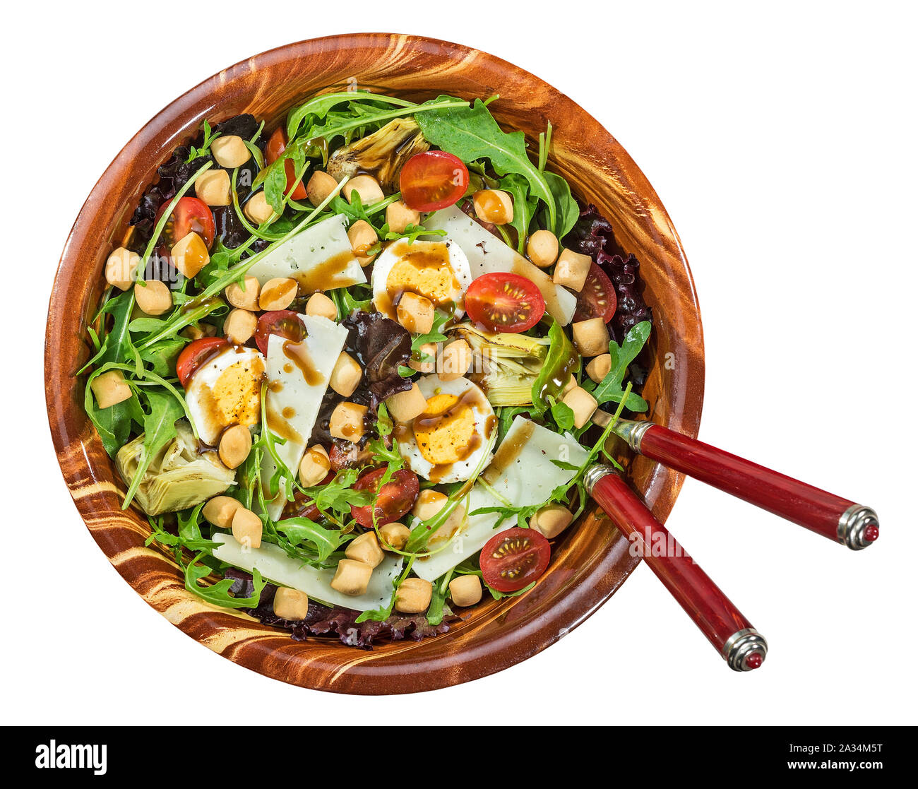Vegetable bowl from above hi-res stock photography and images - Alamy