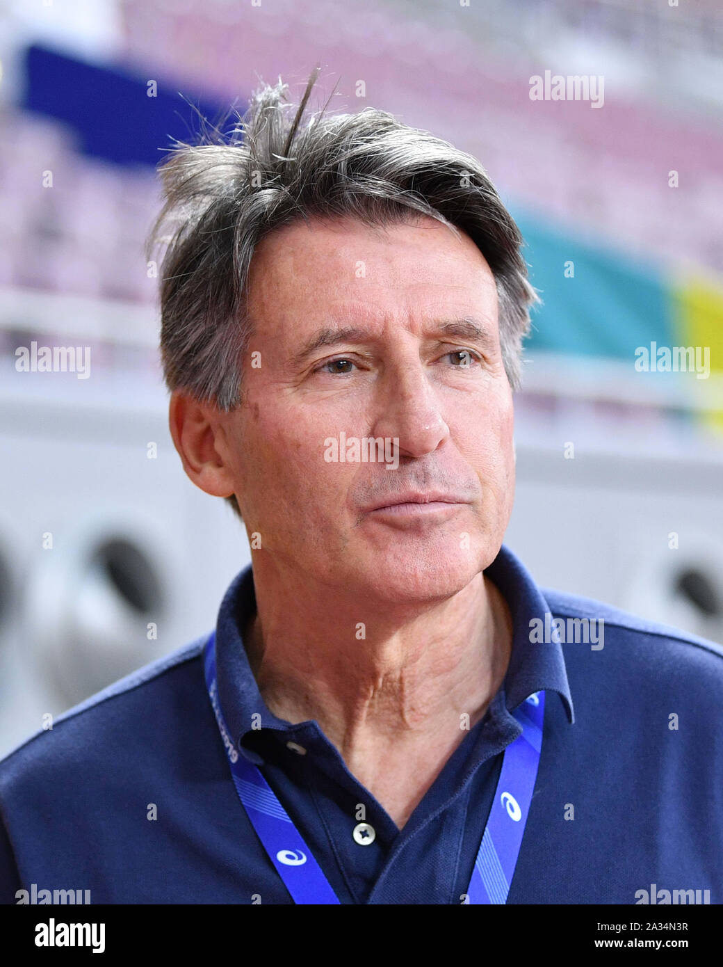 Doha, Qatar. 4th October 2019. IAAF President Sebastian Coe, OCTOBER 4 ...