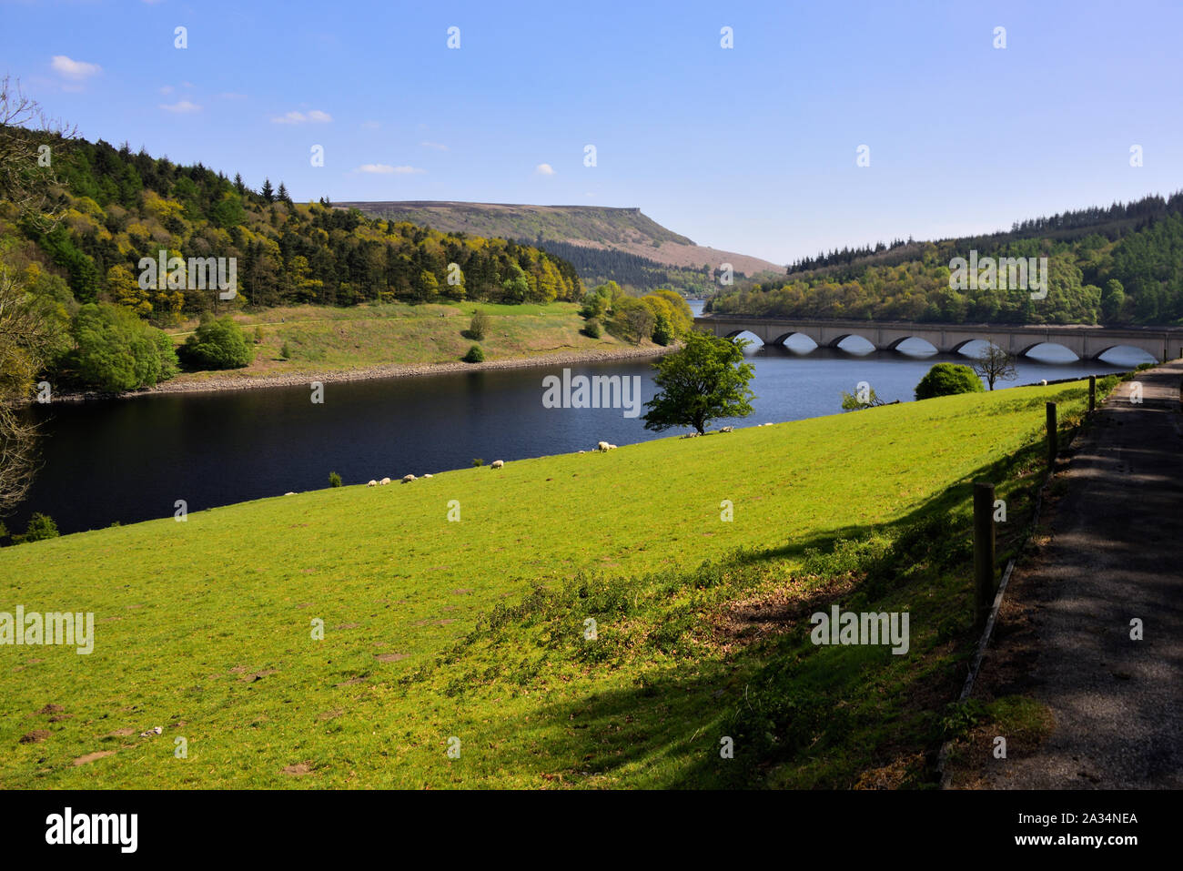 Lower Derwent at its Junction with Ladybower Reservoir Stock Photo - Alamy