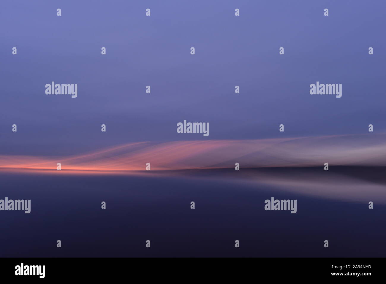 Glowing sky in the twilight color palette in the beautiful abstract ...
