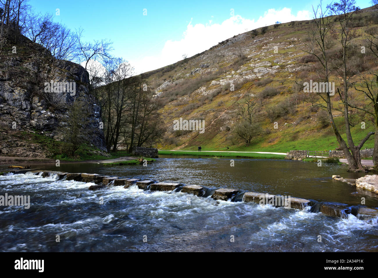 The Stepping Stones at Dovedale Stock Photo - Alamy
