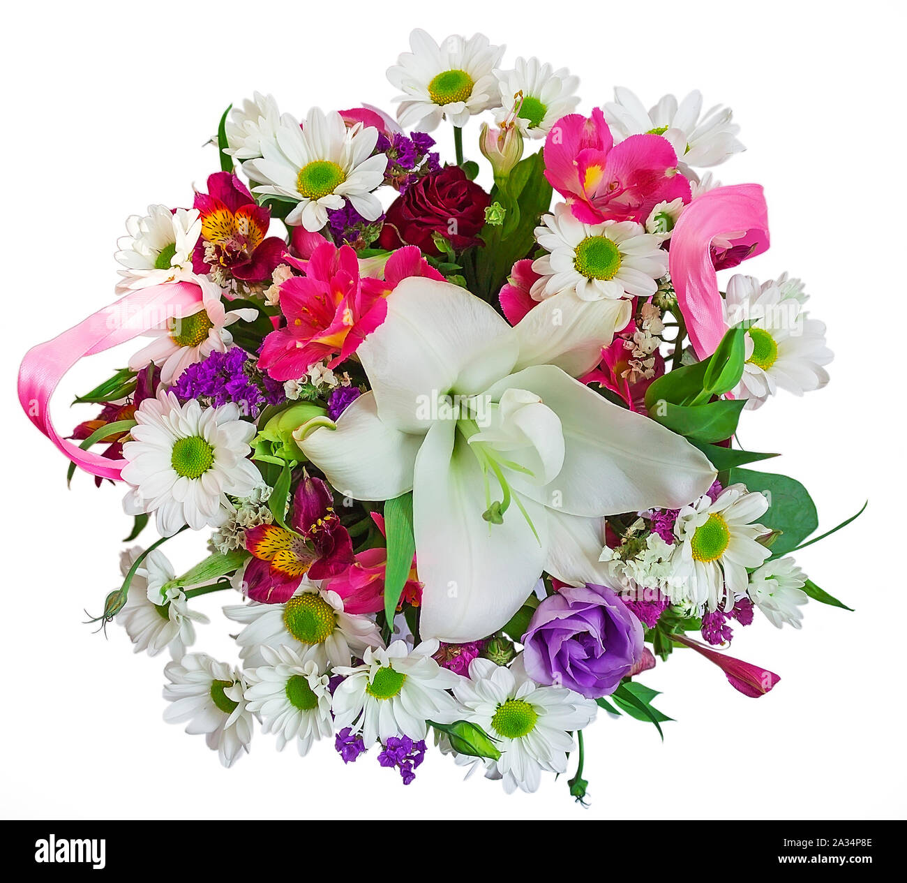 A pleasant and harmonious composition of a bouquet of flowers ...