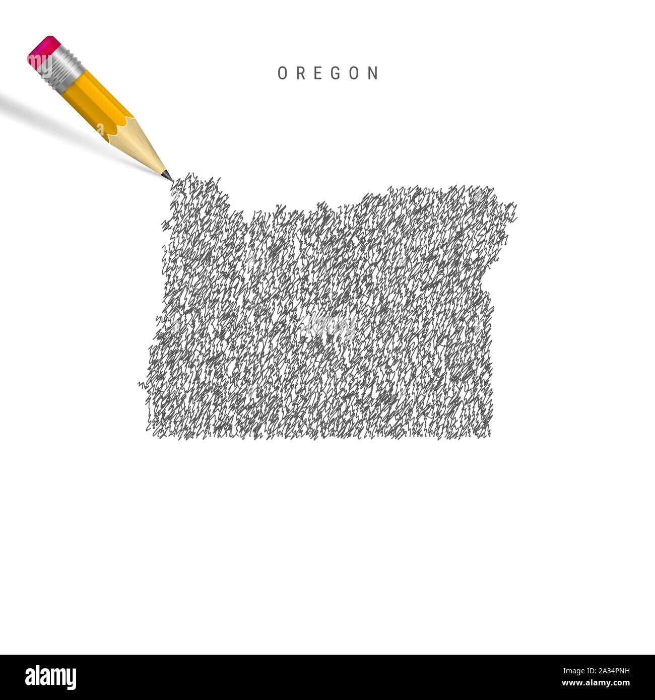 Oregon Vector Map High Resolution Stock Photography and Images - Alamy