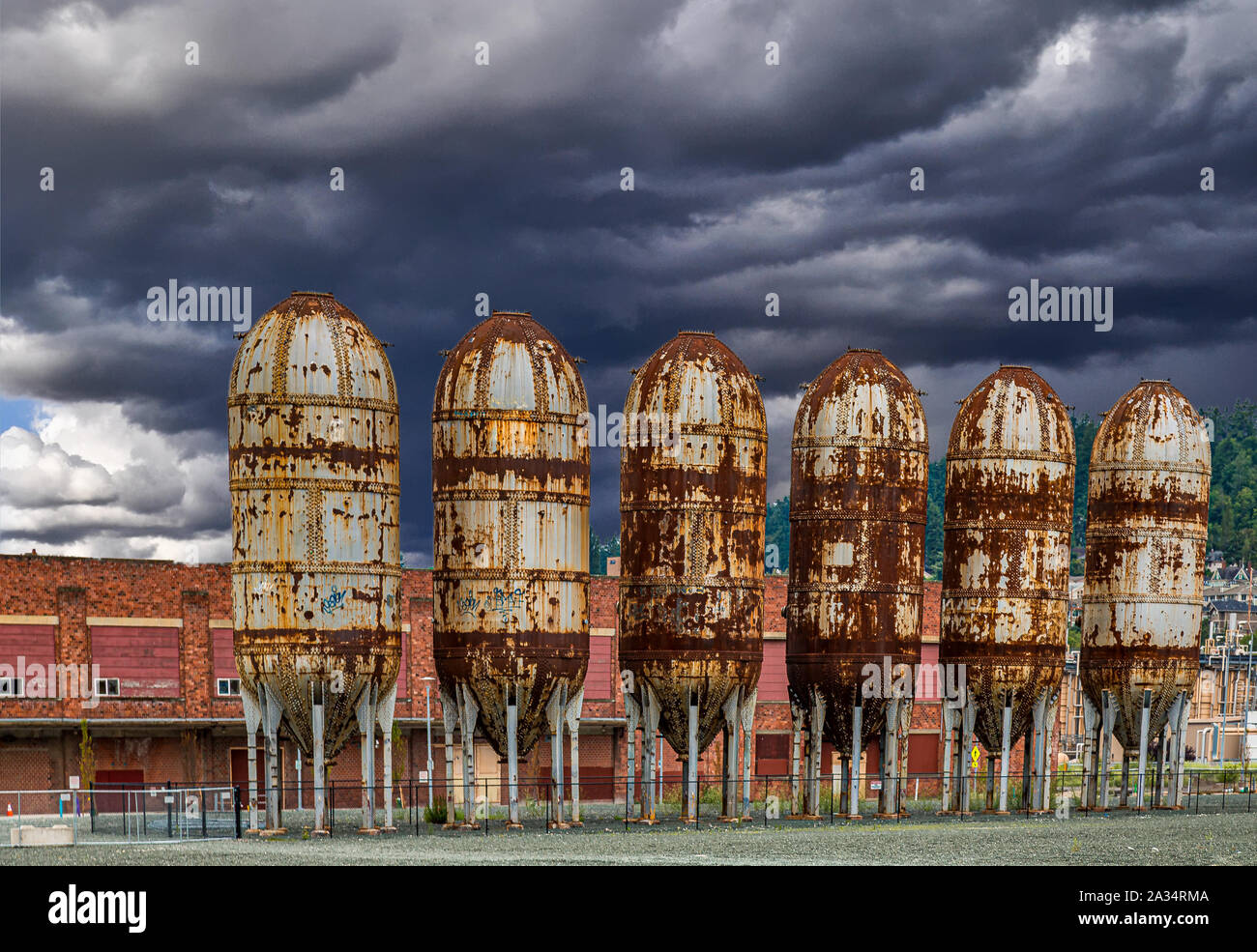 Industrial rust tanks hi-res stock photography and images - Alamy