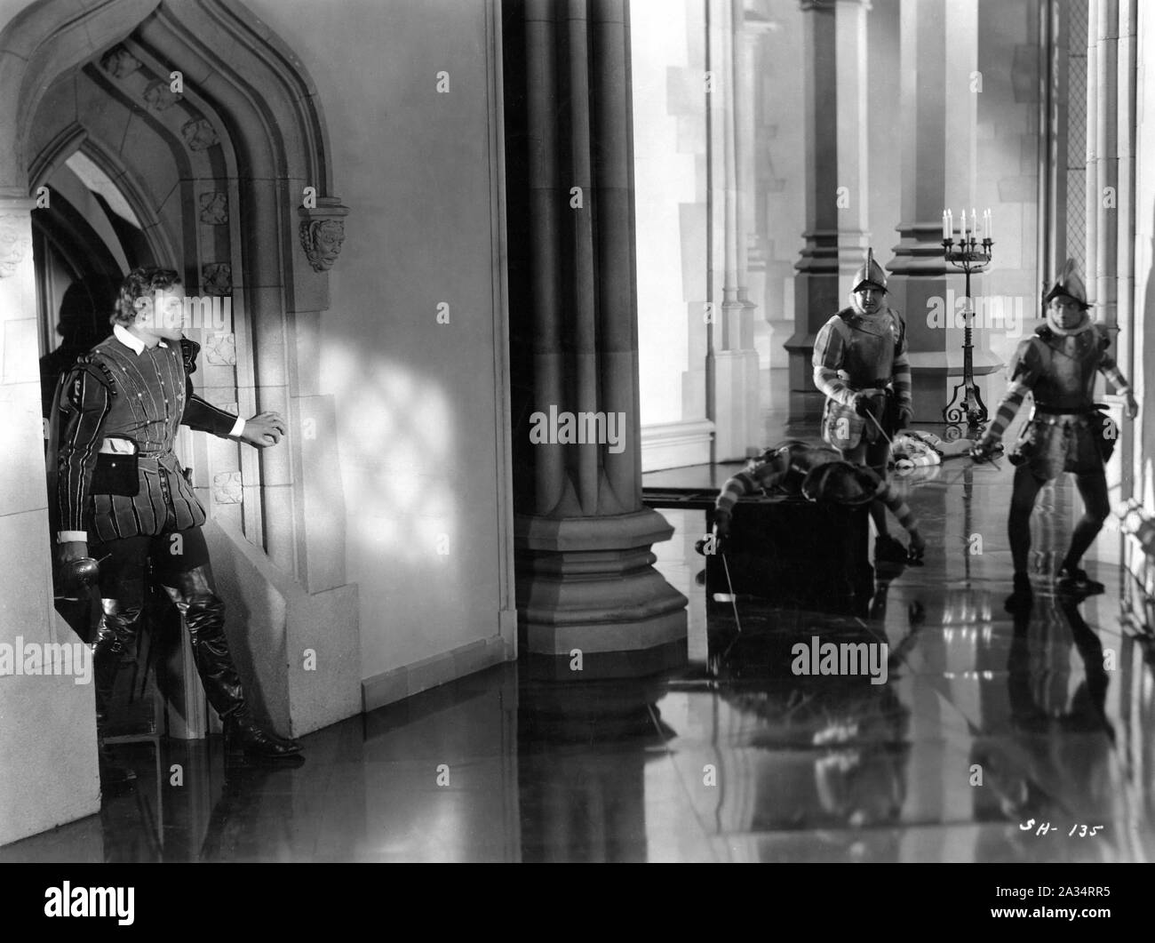 ERROL FLYNN as Captain Geoffrey Thorpe with Palace Guards in THE SEA ...