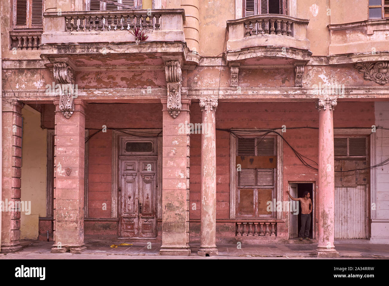 A man watches the World go by in Havana, Cuba Stock Photo - Alamy