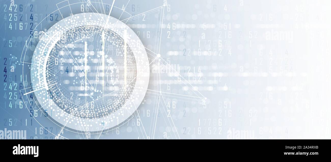 Technology innovation background, idea of global business solution ...