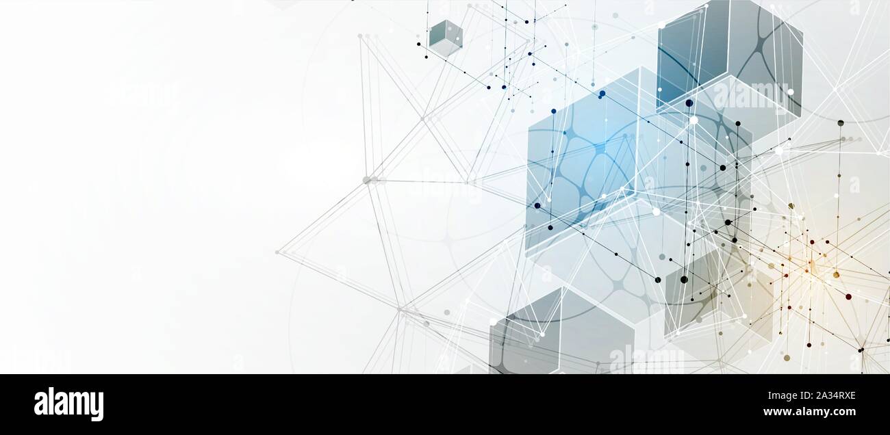 Technology innovation background, idea of global business solution ...