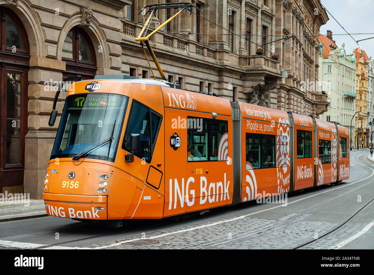 Tram in Prague, Czech Republic Stock Photo - Alamy