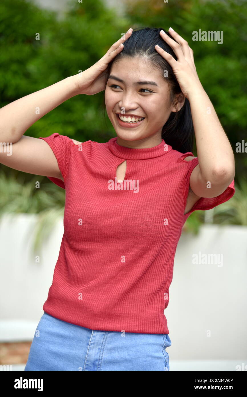 A Girl And Memory Loss Stock Photo - Alamy