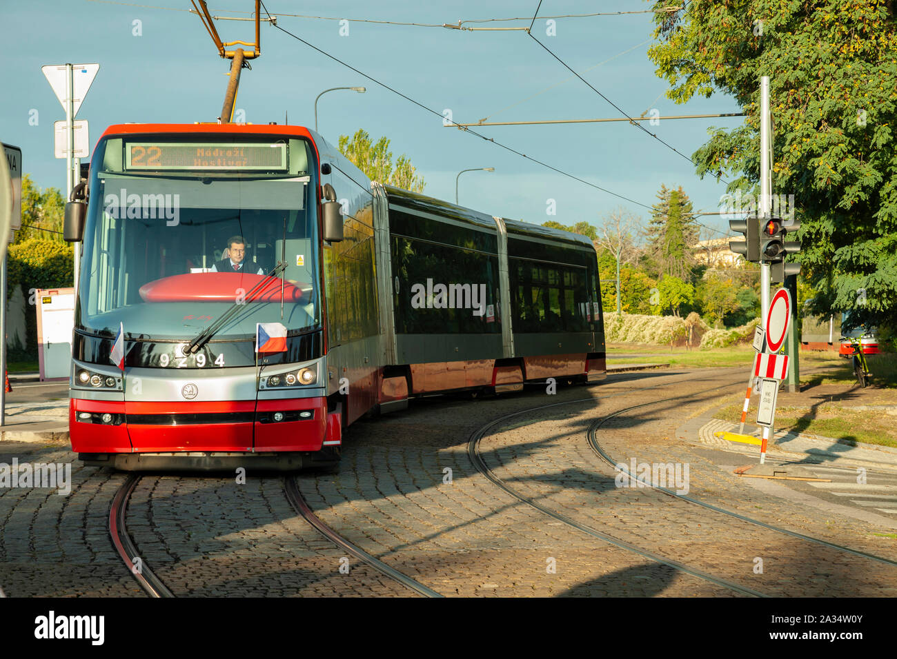 Tram in Prague, Czechia Stock Photo - Alamy