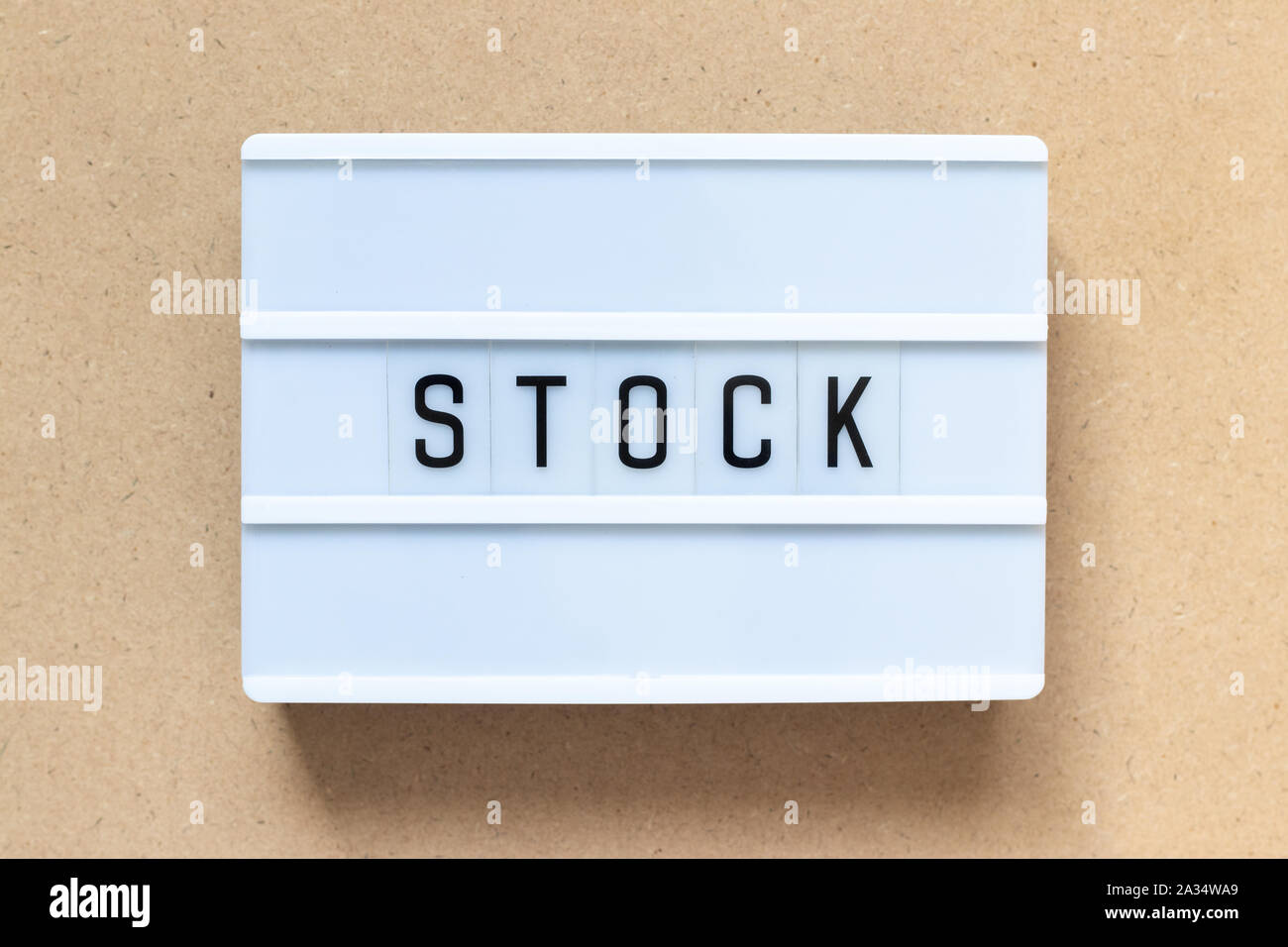 White lightbox with word lightbox on wood background Stock Photo - Alamy