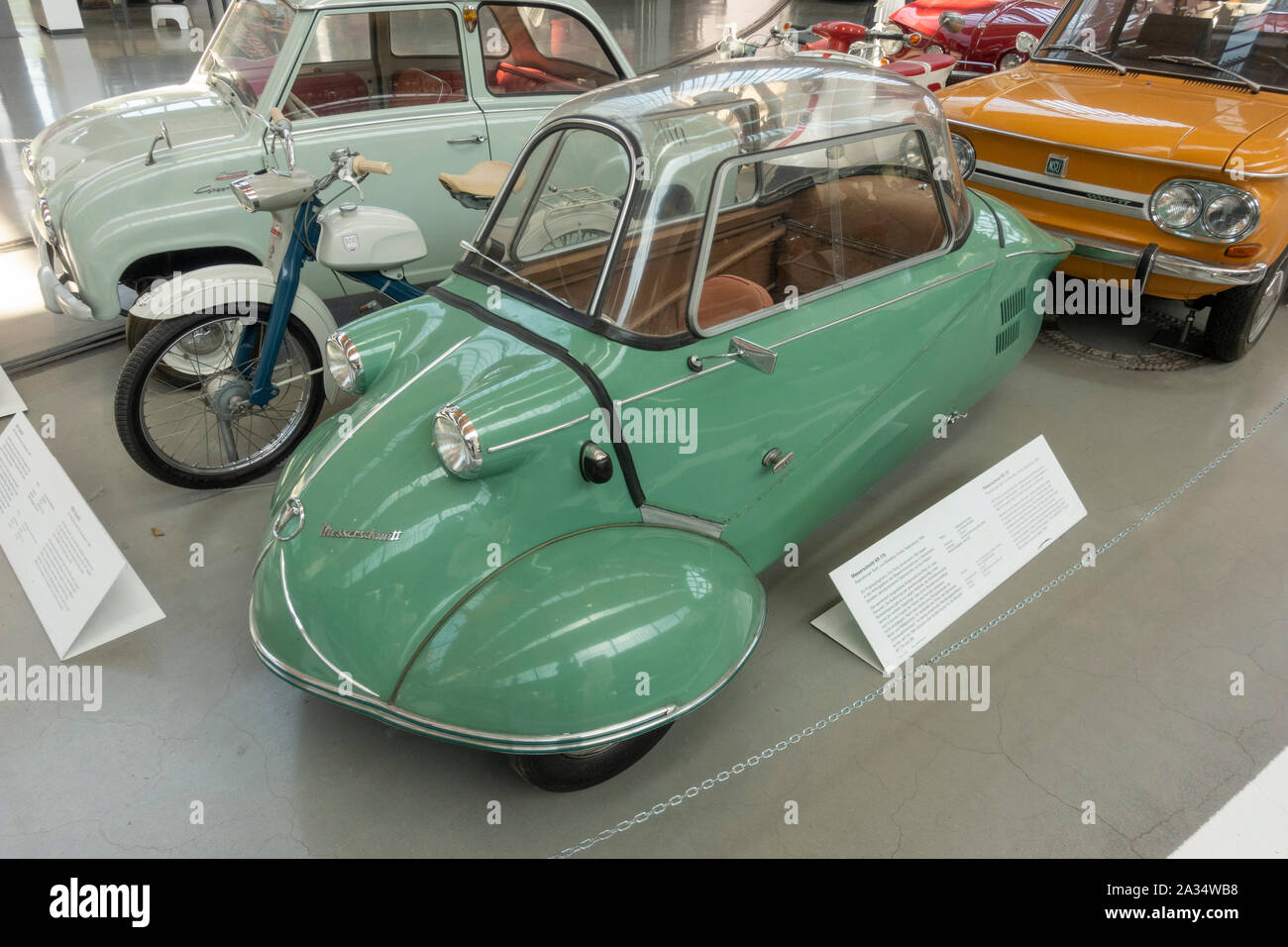 A Messerschmidt KR 175 (1954) in the Deutsches Museum Verkehrszentrum ...
