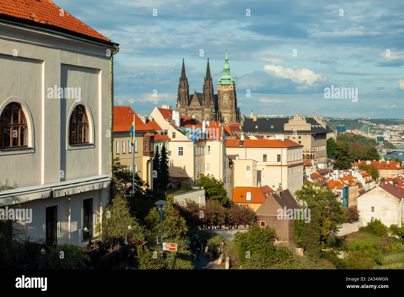 Prague autumn castle hi-res stock photography and images - Alamy