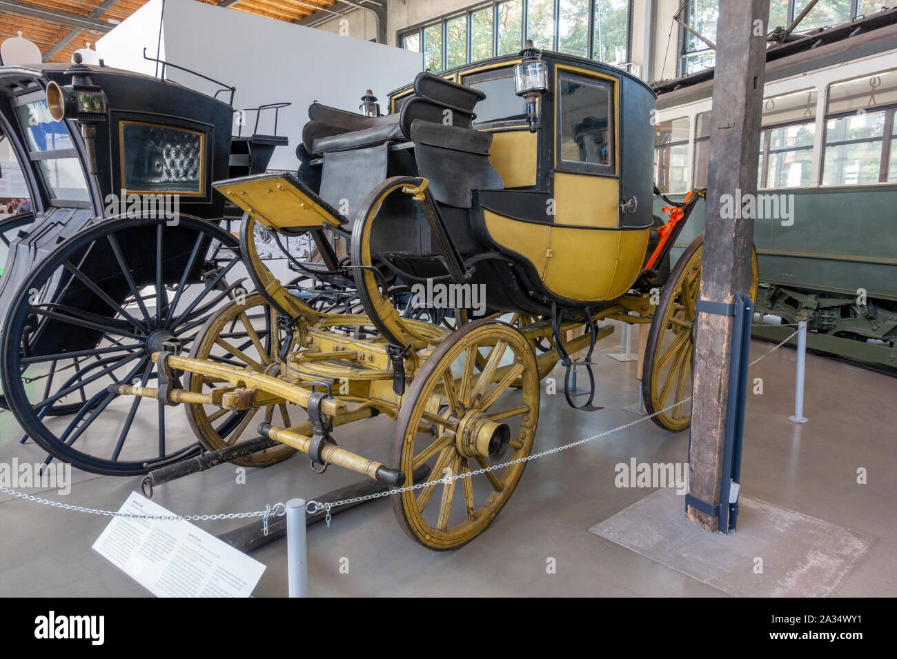 The Berline-Coupé two seat carriage in the Deutsches Museum ...