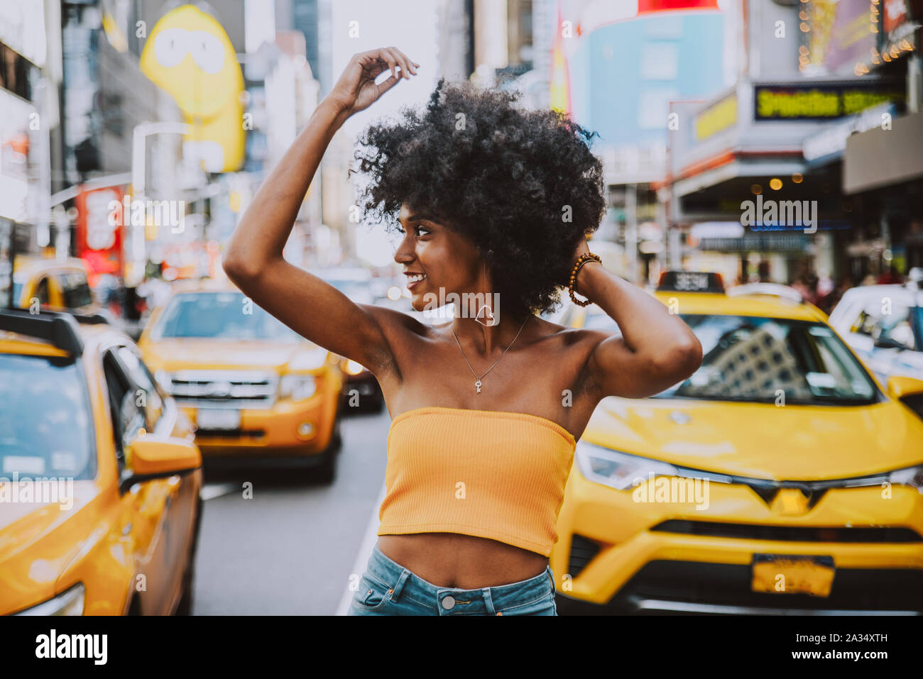 Times square grab hi-res stock photography and images - Alamy