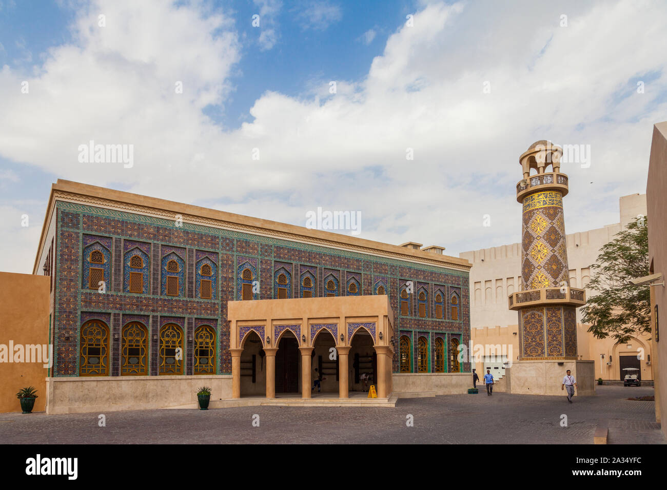 Mosque in the Cultural Village, Doha, Qatar Stock Photo - Alamy