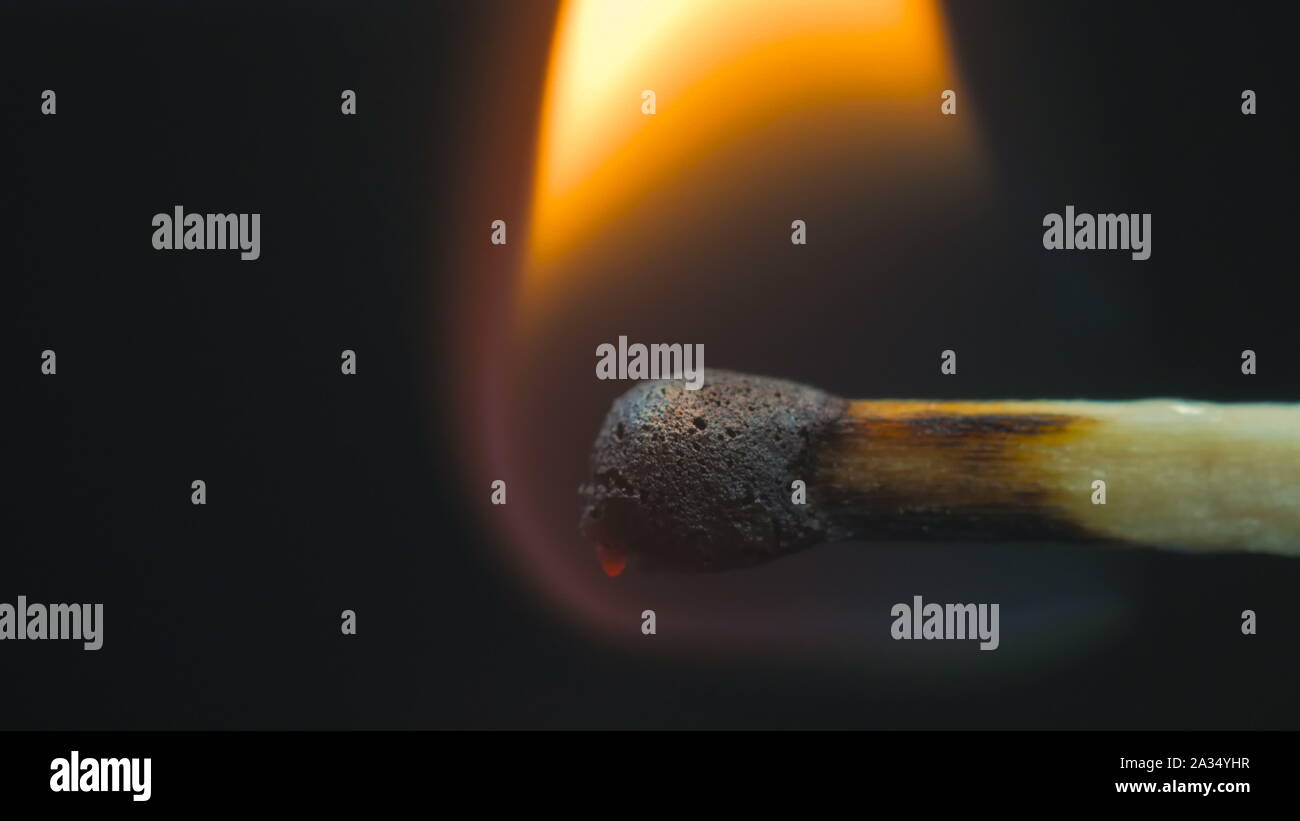 Lit match flame matchbox hi-res stock photography and images - Alamy