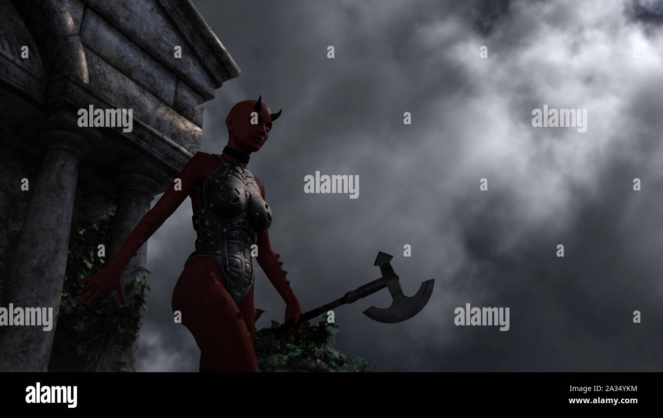 Female demon hi-res stock photography and images - Alamy