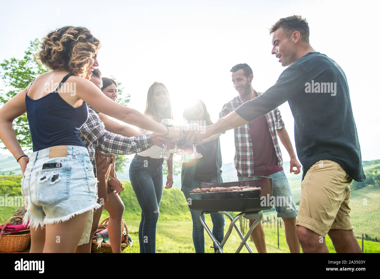 Bbq buffet table garden hi-res stock photography and images - Alamy