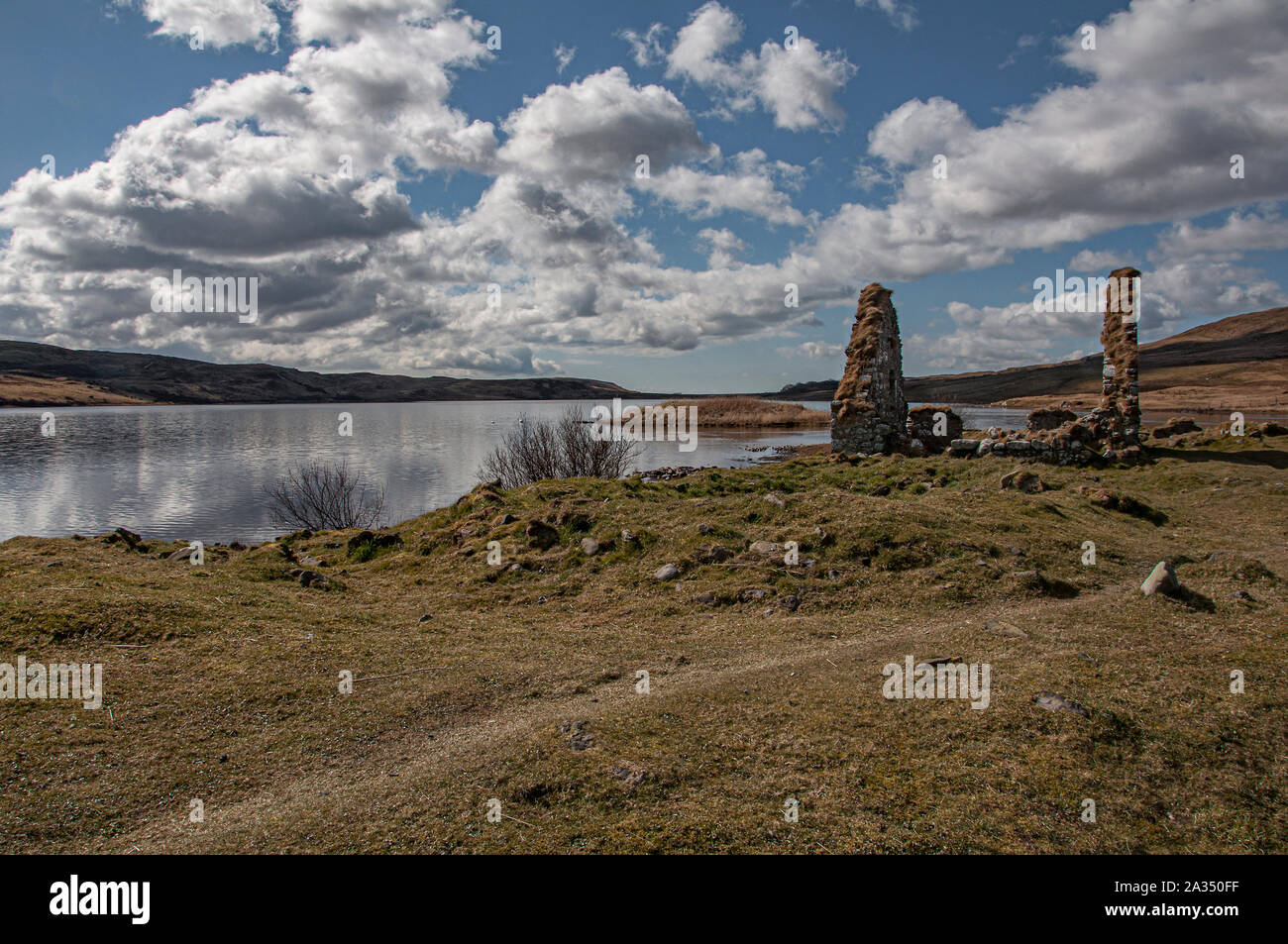 Finlaggan, seat of the Lord of the Isles and Clan Donald, Isle of Islay ...