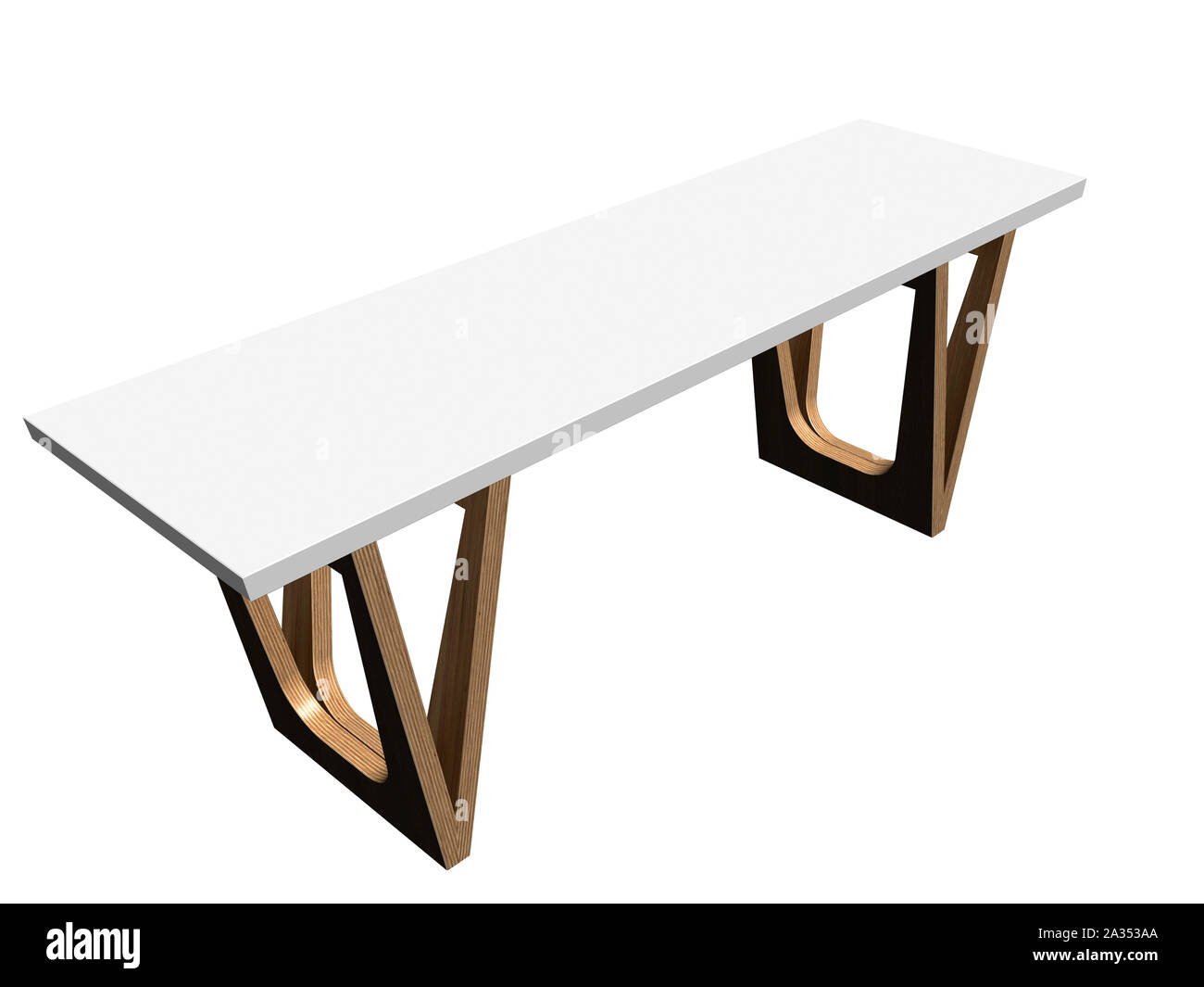 3d white table hi-res stock photography and images - Alamy