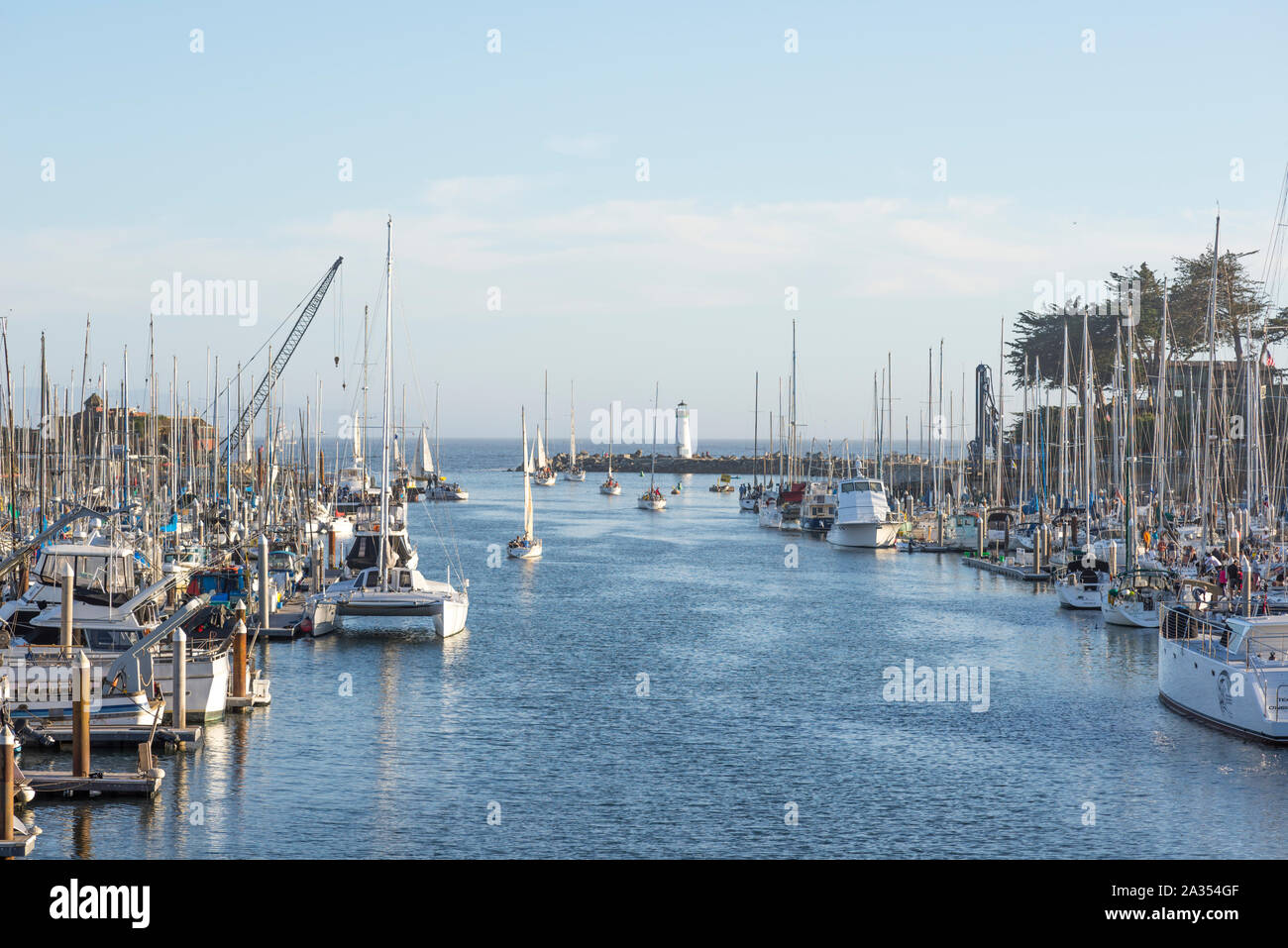East Harbor in Santa Cruz, California, USA Stock Photo - Alamy