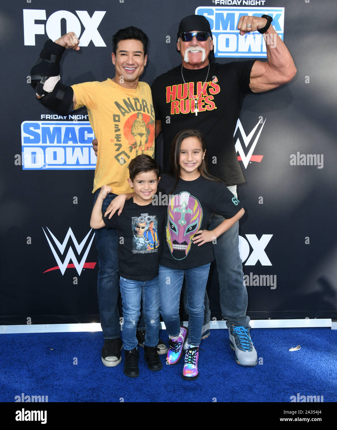 Los Angeles, USA. 04th Oct 2019. Mario Lopez, Hulk Hogan. WWE 20th ...