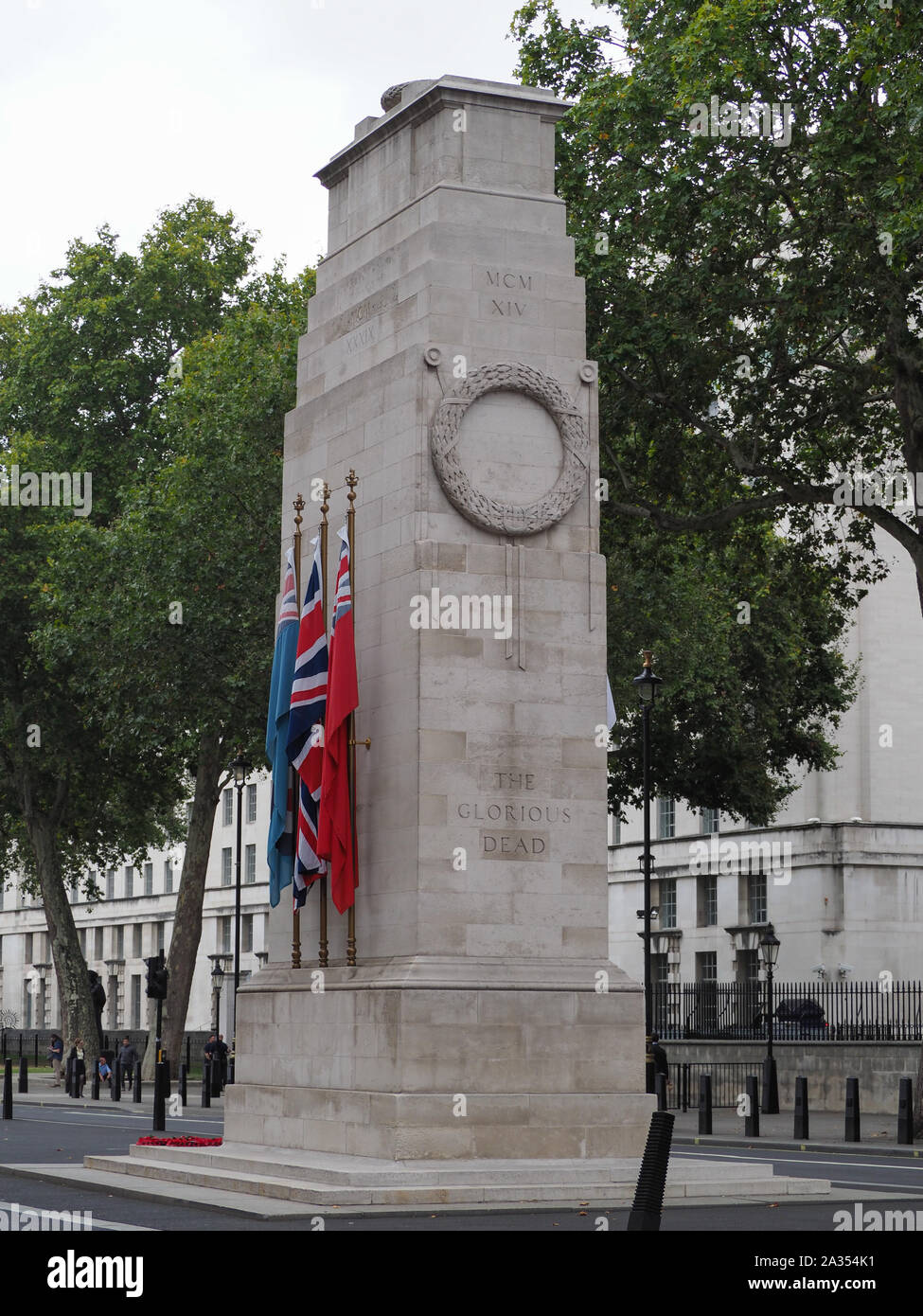 LONDON, UK - CIRCA SEPTEMBER 2019: Cenotaph war memorial to commemorate ...