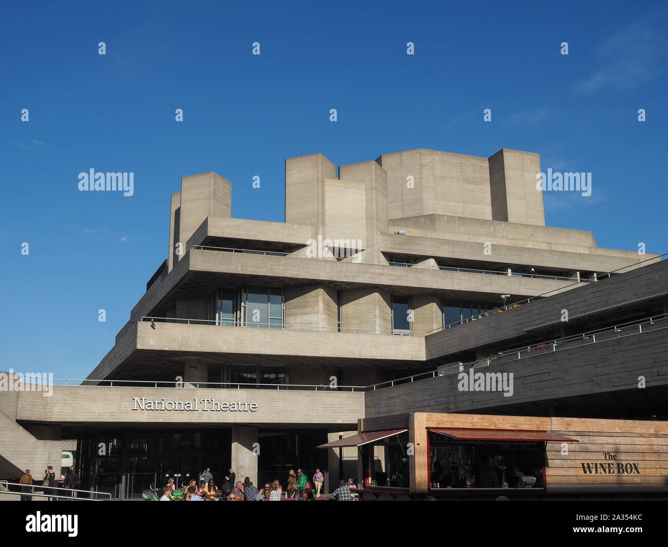 LONDON, UK - CIRCA SEPTEMBER 2019: The Royal National Theatre designed ...