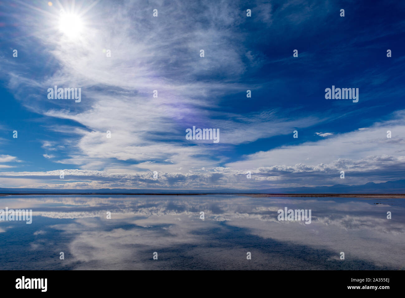 Laguna de Chaxa Chaxa Lake, Salar de Atacama, Atacama Desert, San Pedro ...