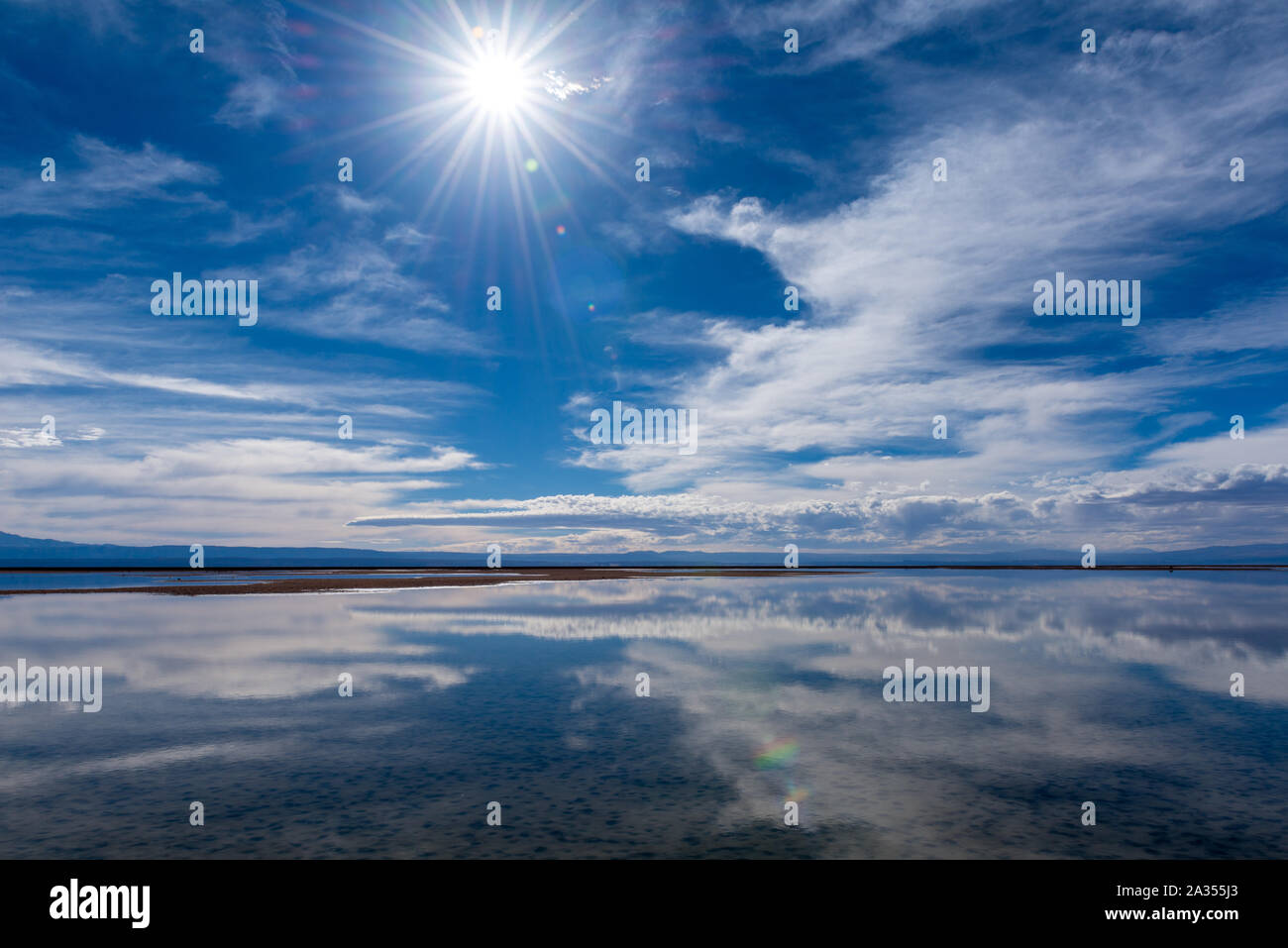 Laguna de Chaxa Chaxa Lake, Salar de Atacama, Atacama Desert, San Pedro ...