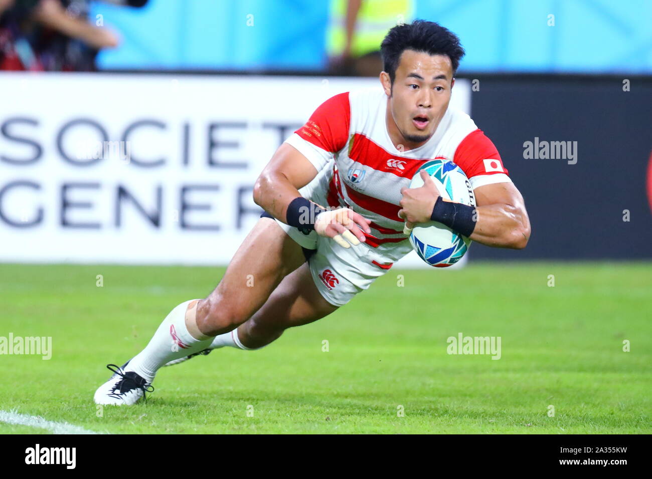 Toyota stadium, Aichi, Japan. 5th Oct, 2019. Kenki Fukuoka (JPN) Rugby ...