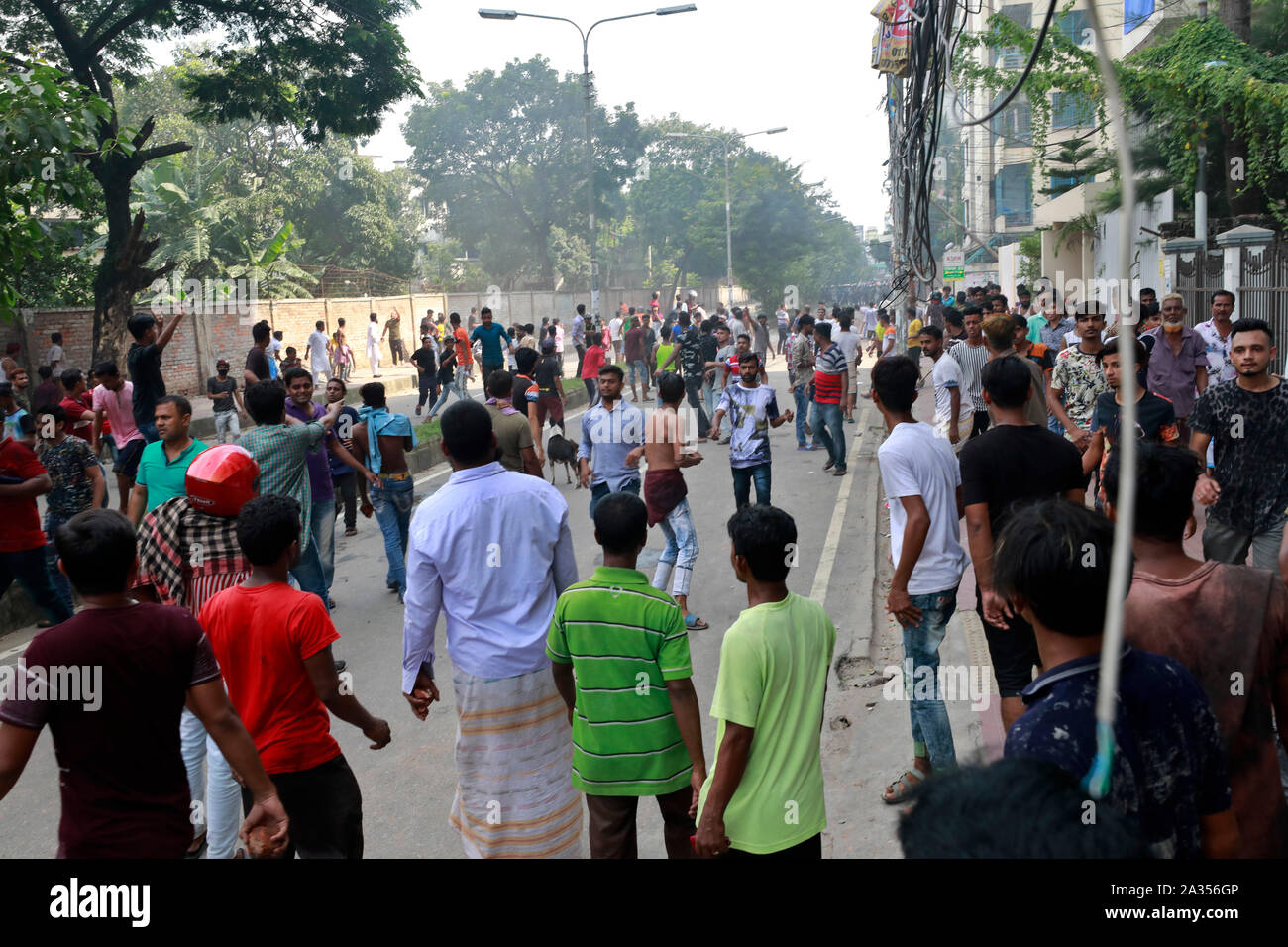 Dhaka, Bangladesh - October 06, 2019: Disgruntled residents of Geneva ...