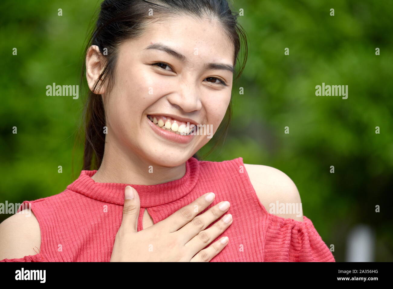 An A Female And Appreciation Stock Photo - Alamy