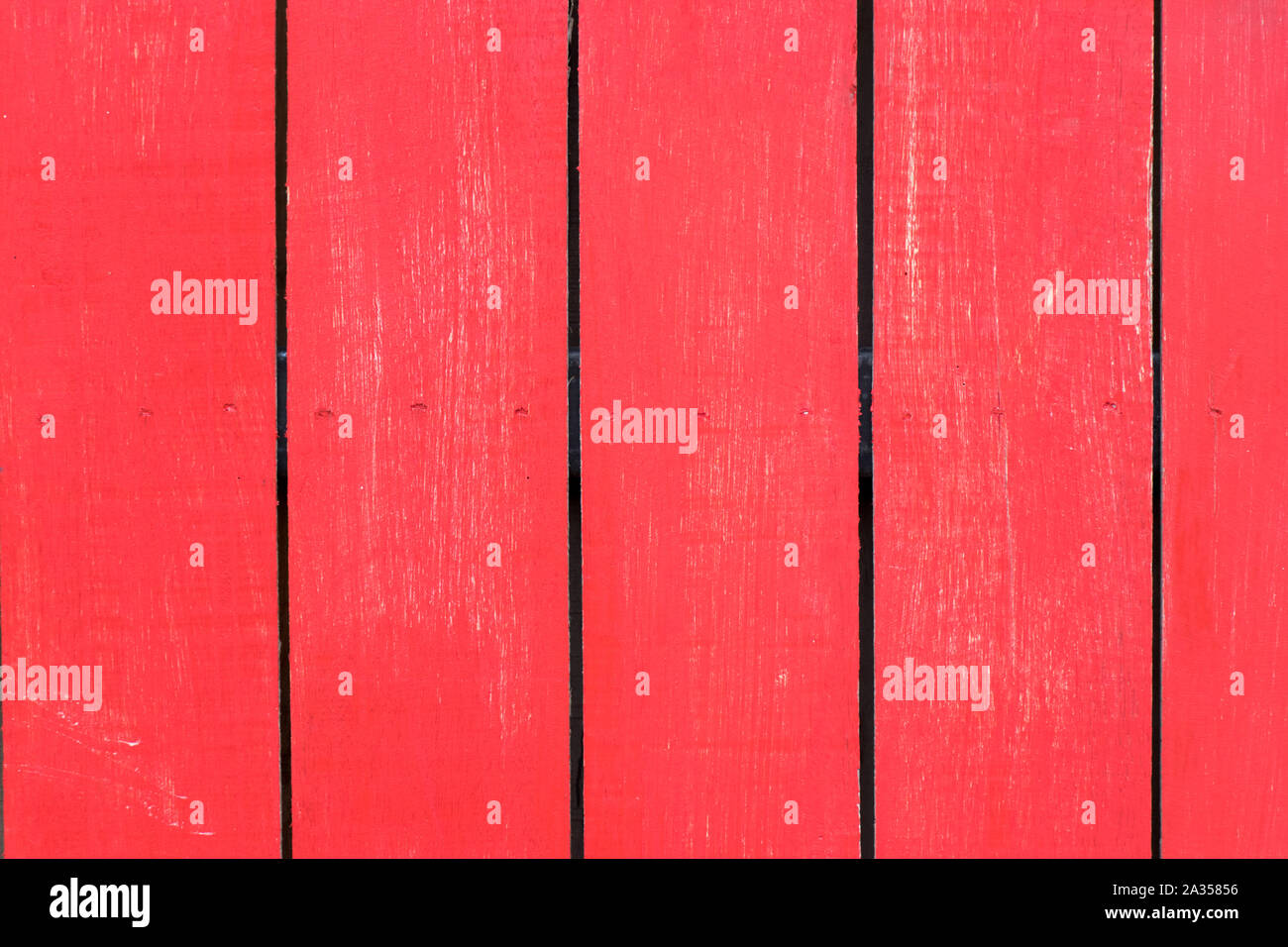 Grunge old red color wood plate textured background for decoration or ...