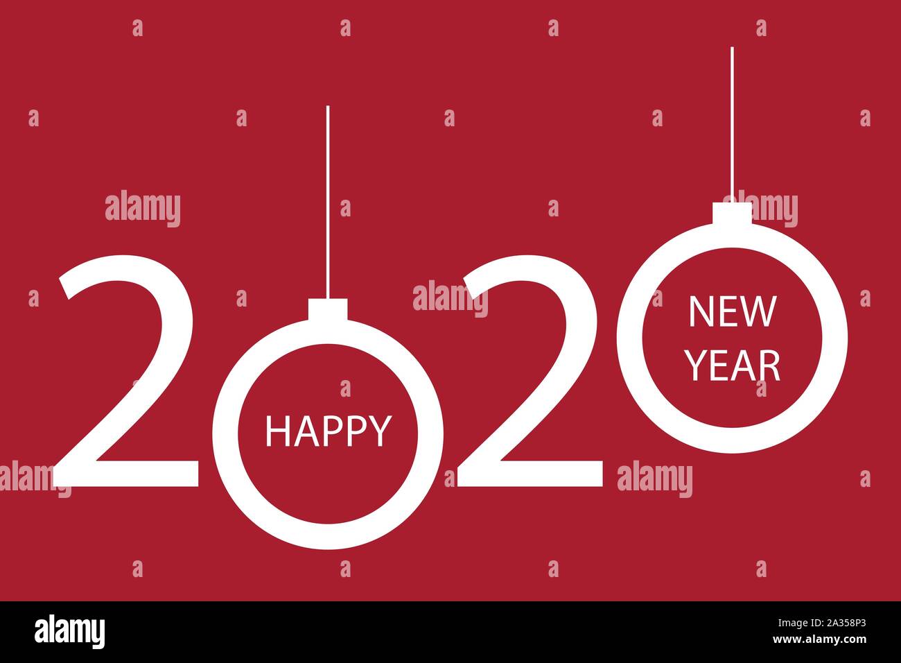 Happy new year numbers logo text set Stock Vector Image & Art - Alamy