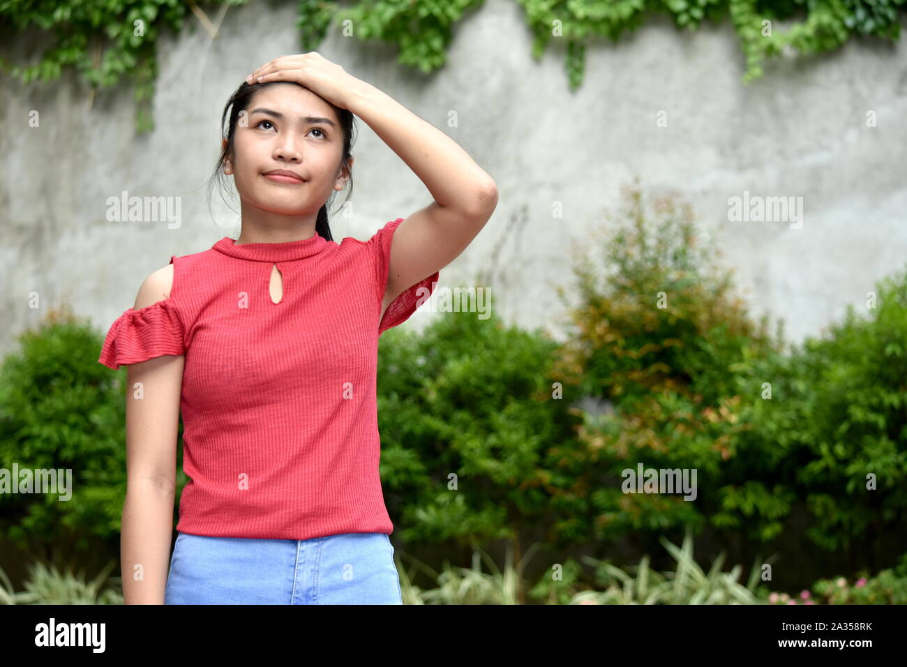 A Teen Girl And Memory Loss Stock Photo - Alamy