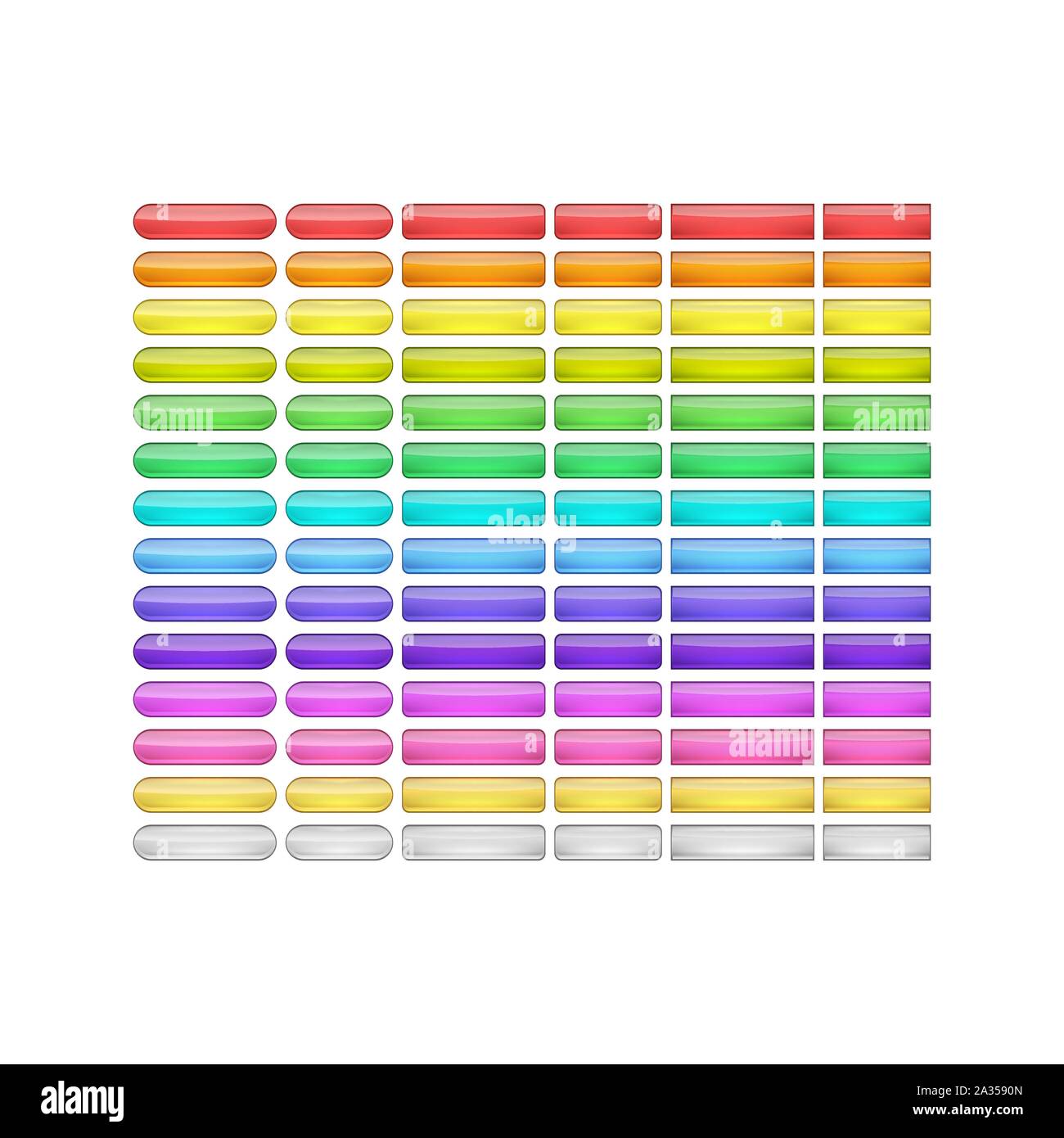 vector bright glossy web buttons set Stock Vector Image & Art - Alamy