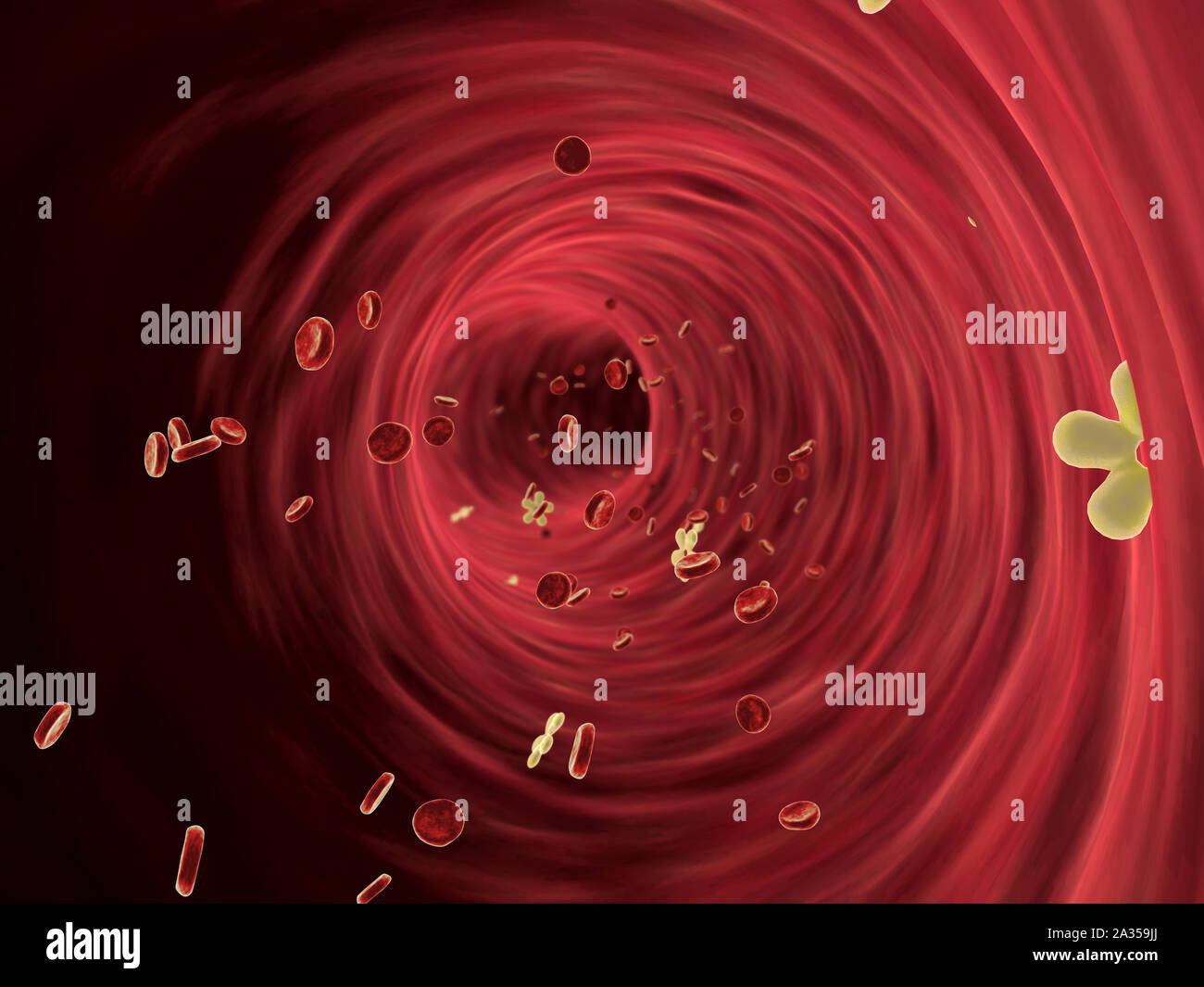 inside the blood vessel, Beta cells on the pancreas surface Stock Photo ...