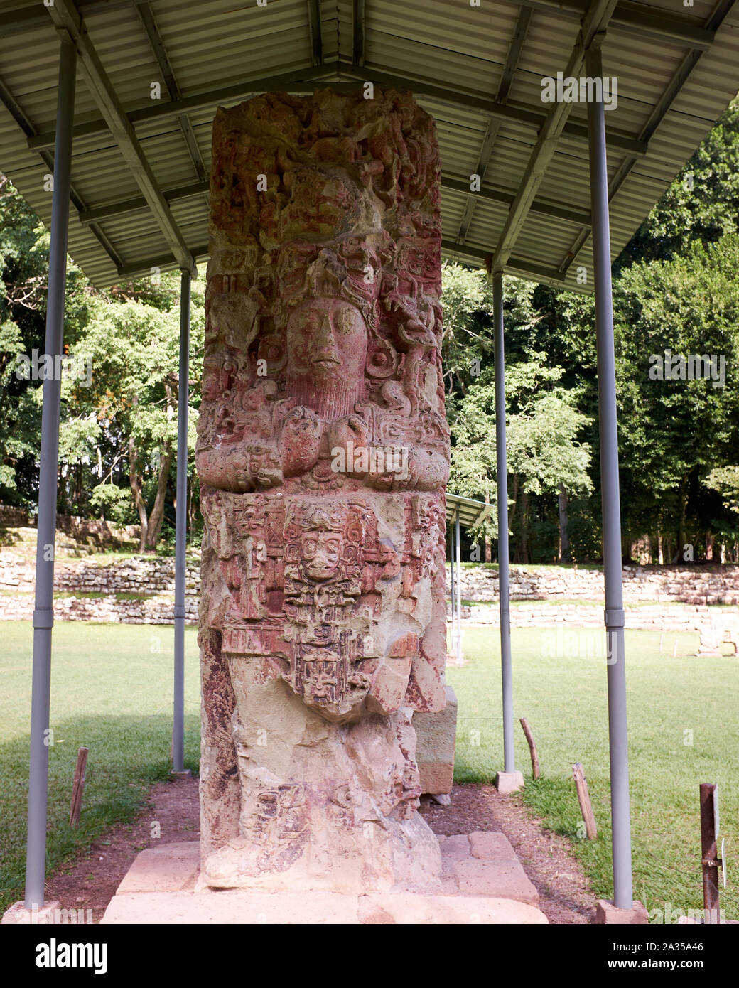 Mayan stela at copan honduras hi-res stock photography and images - Alamy