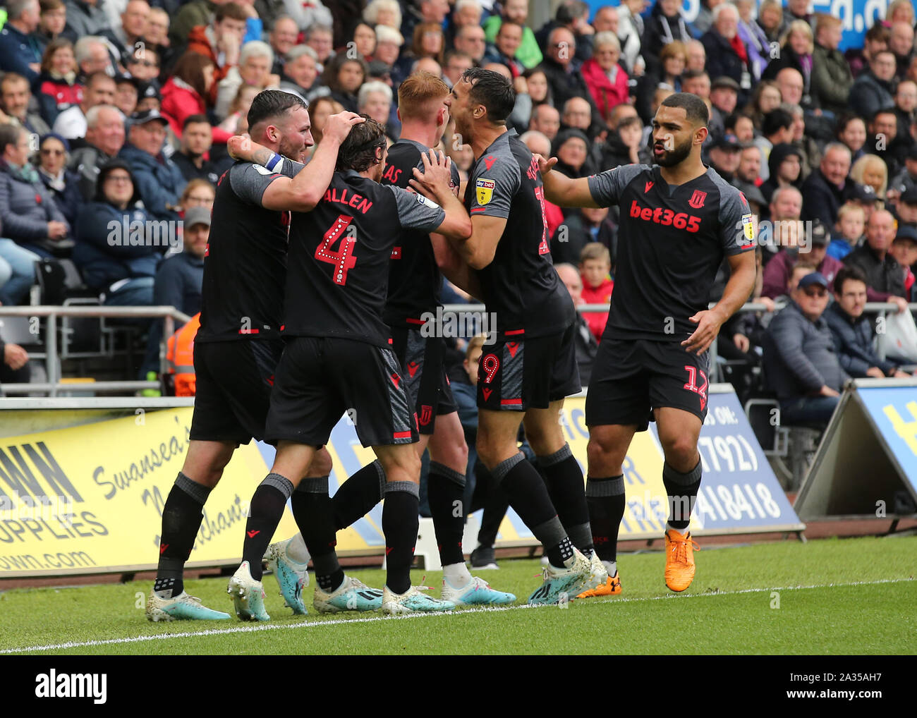Stoke City's Sam Clucas (22) celebrates scoring his sides first goal of ...