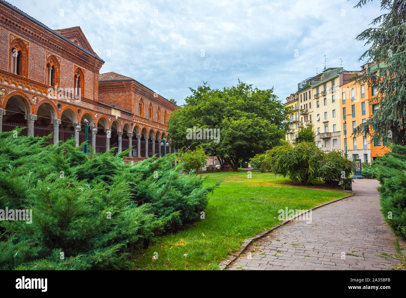The exterior of the University of Milan. University of Milan is based ...