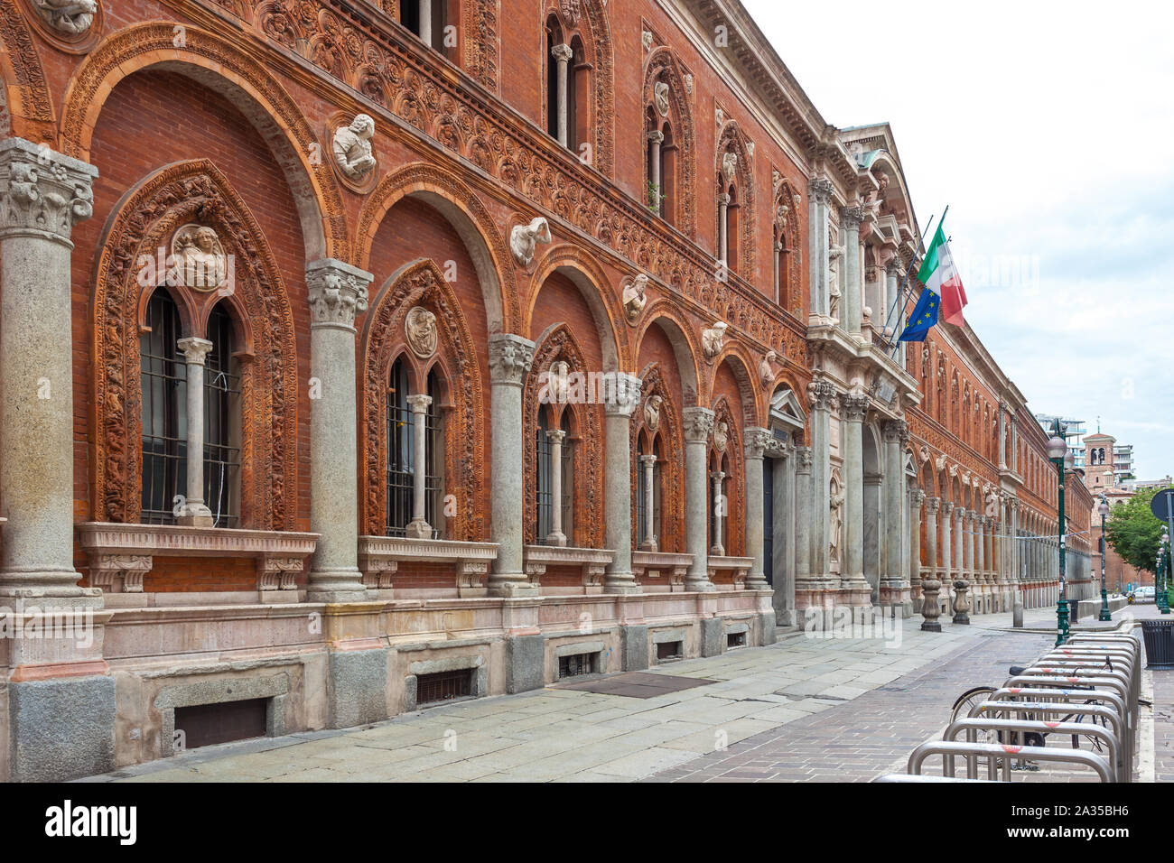 The exterior of the University of Milan. University of Milan is based ...