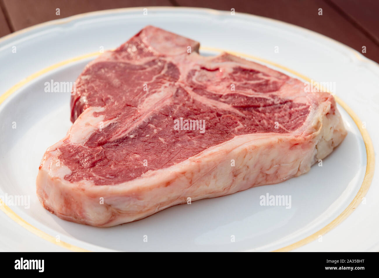 Bone steak in white hi-res stock photography and images - Alamy