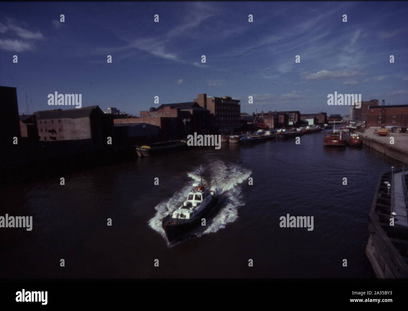 Humber Pilot launch departing "Old Harbour" on the River Hull bound for ...